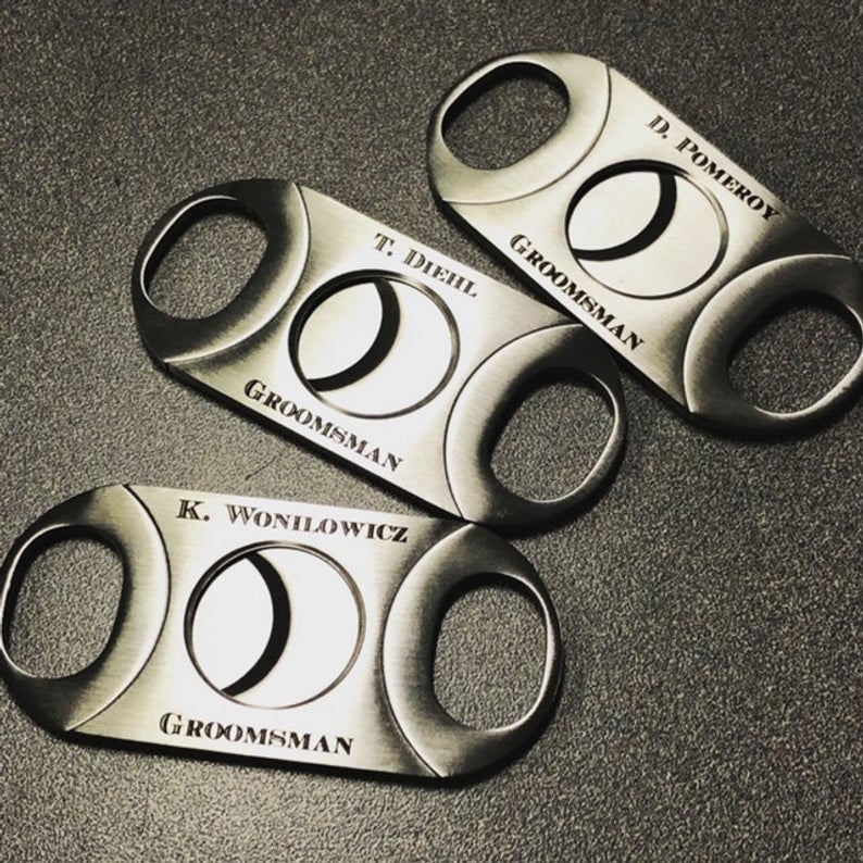 Groomsmen Gifts Personalized Cigar Cutter Engraved Cigar Cutter Grooms ...